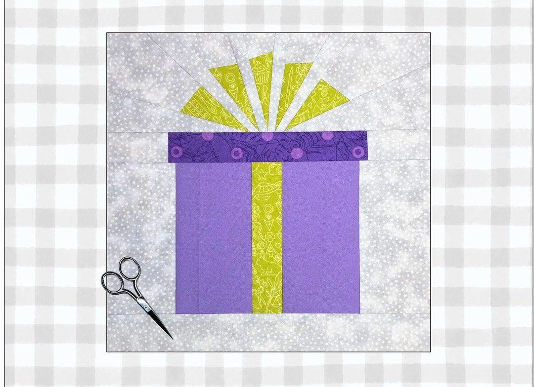 Gift Box #3 Digital FPP Pattern | Foundation Paper Piecing | Present ...