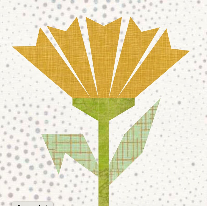 Fire Flower Digital FPP Pattern, Foundation Paper Piecing Instant ...