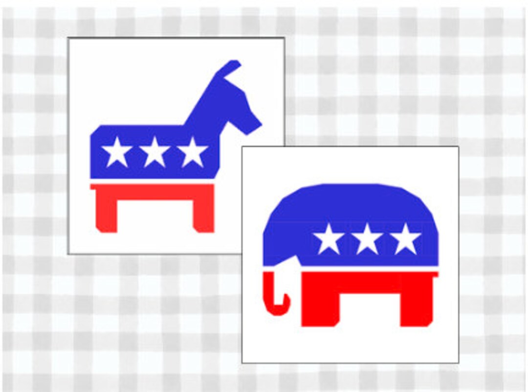 Party Animals Digital FPP Patterns Instant Download Two 10 X 10 Blocks ...