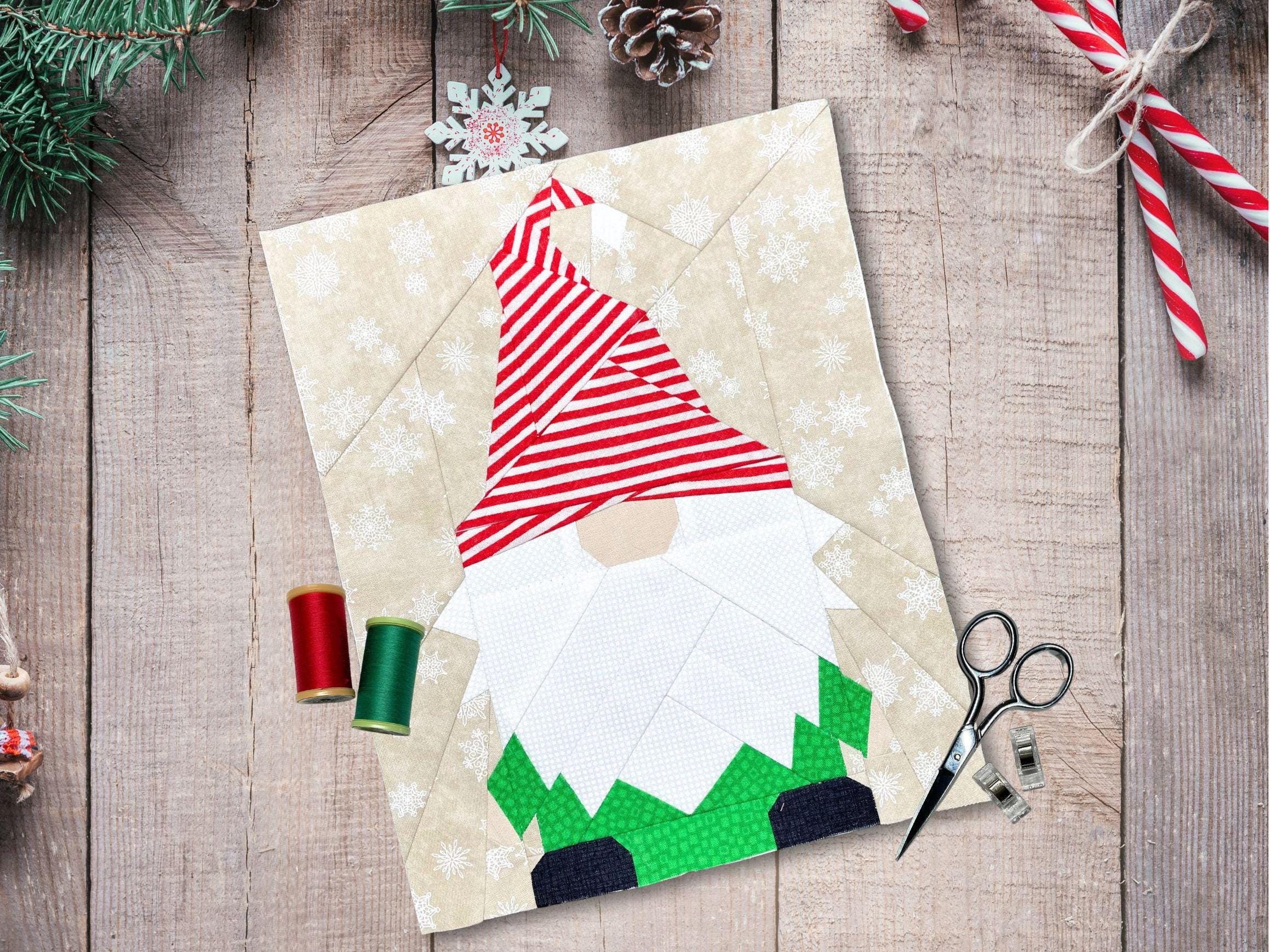 Gnome for the Holidays FPP Patterns | Quilt Block Patterns | Digital ...