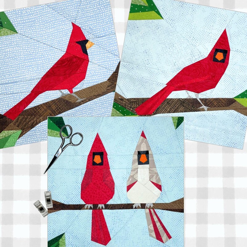 Cardinal Barn Quilts - Etsy