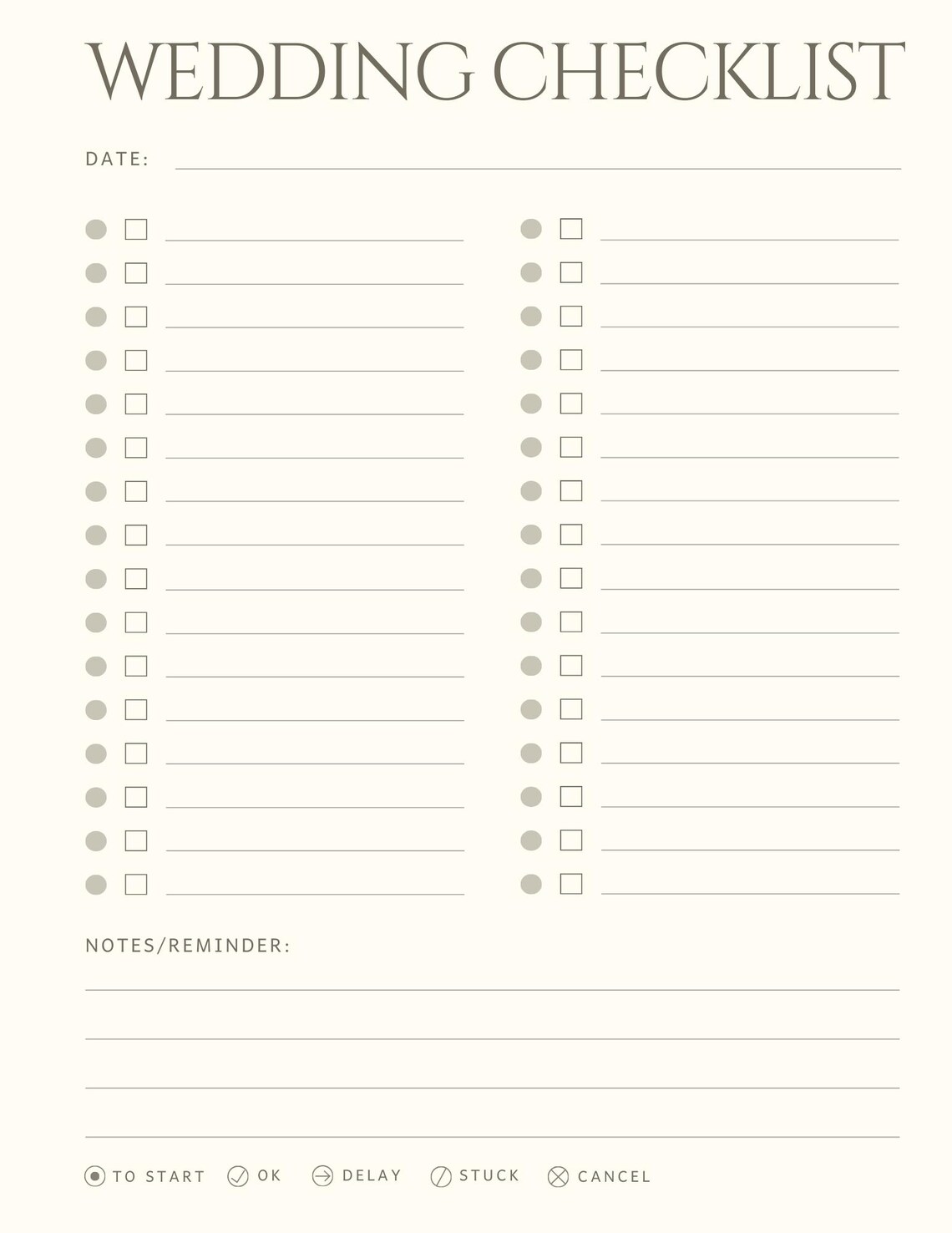 Wedding Checklist and Planner - Etsy
