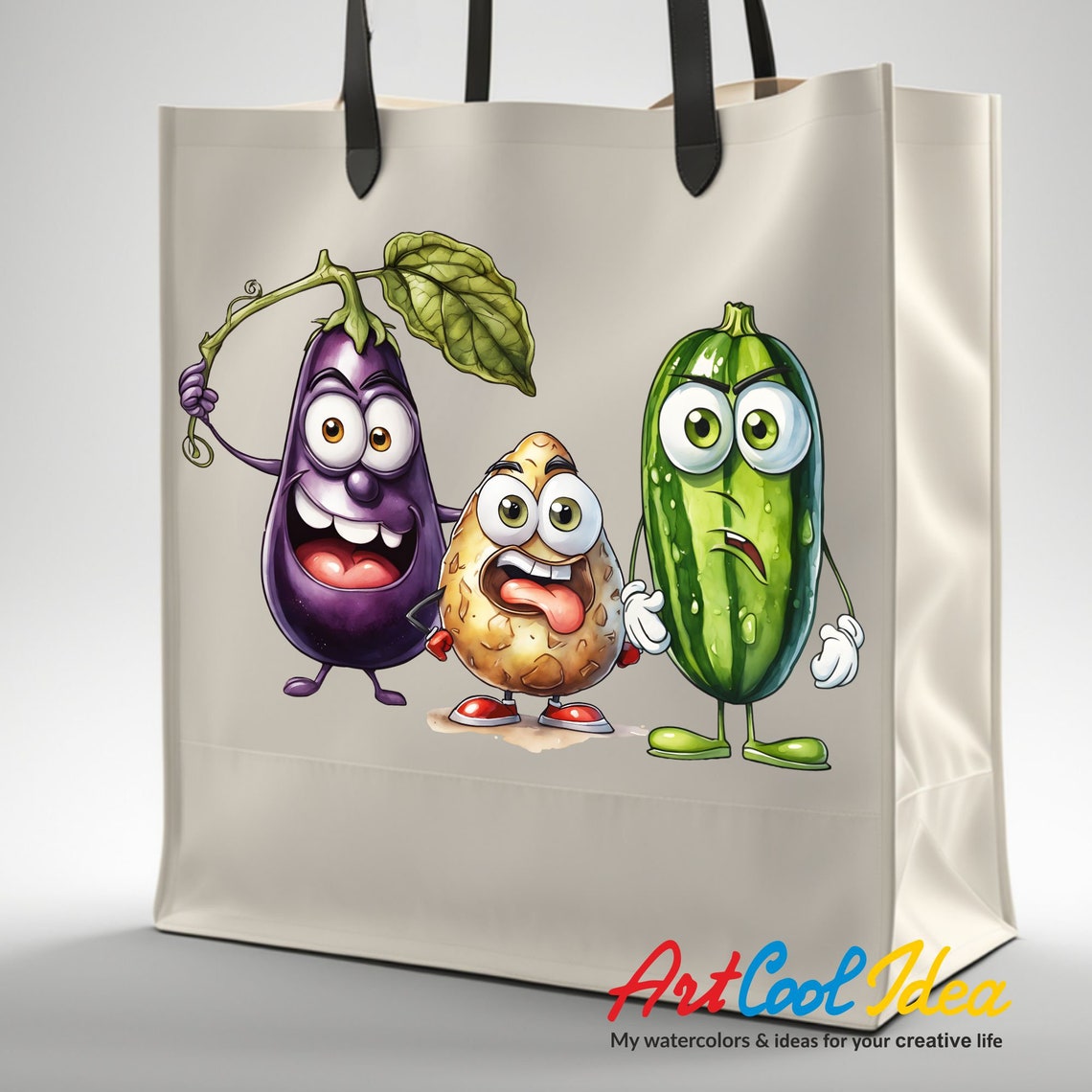 Cartoon Veggies, Clipart Cute Angry Vegetable Transparent Images Bundle ...