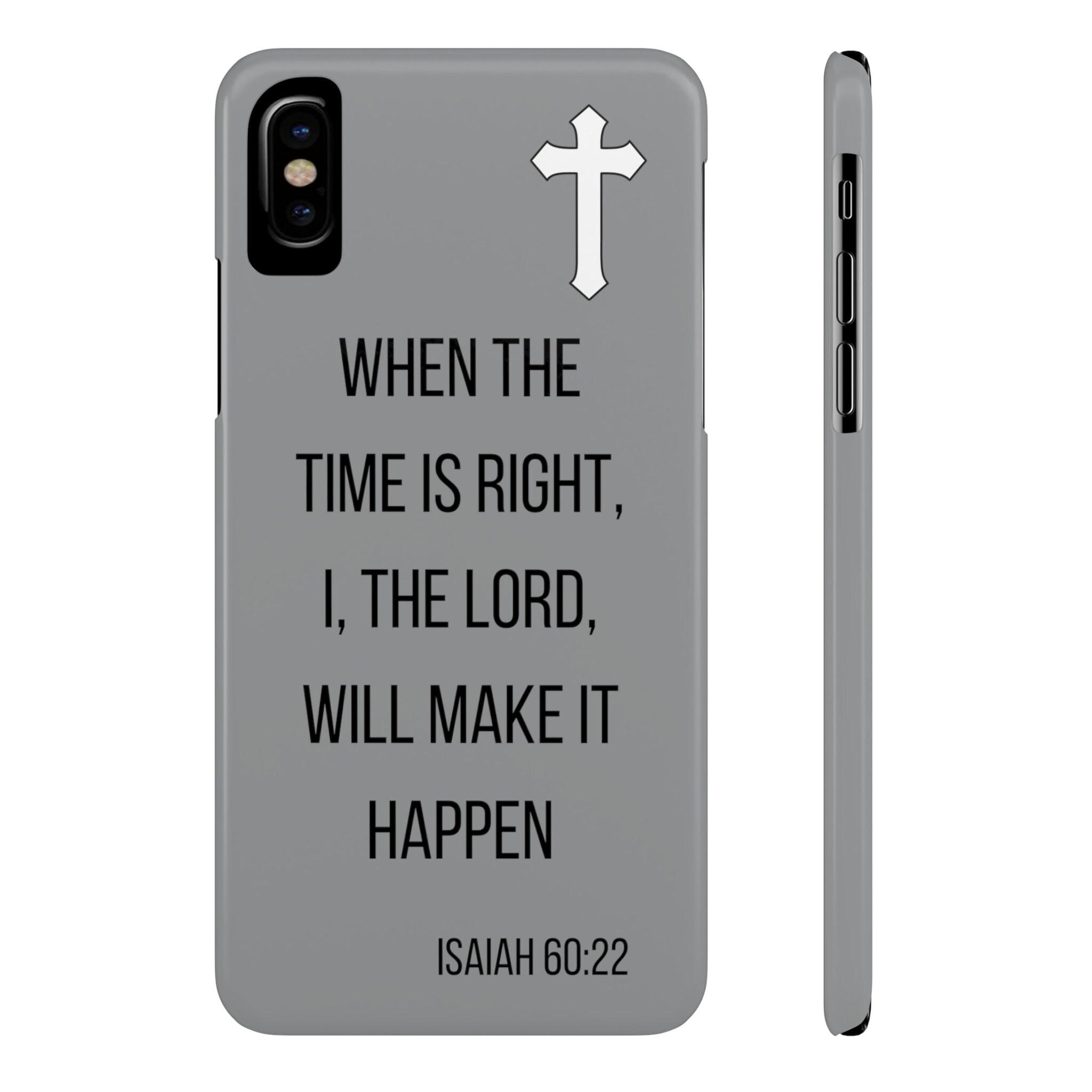 Isaiah 60:22 | Grey | Custom Bible Verse iPhone Case | Produced by ...