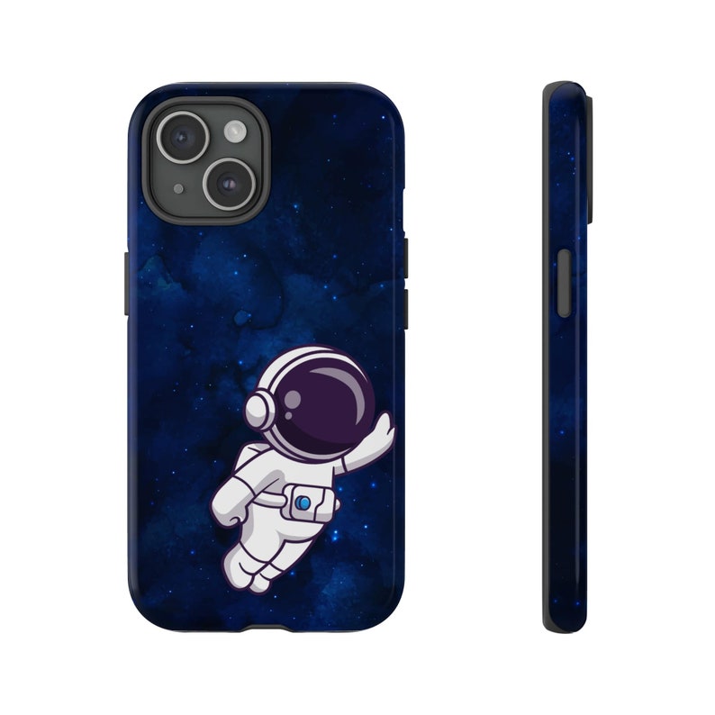 Astronaut Matching Phone Case for Couples, Spaceman Bride & Groom Cover ...
