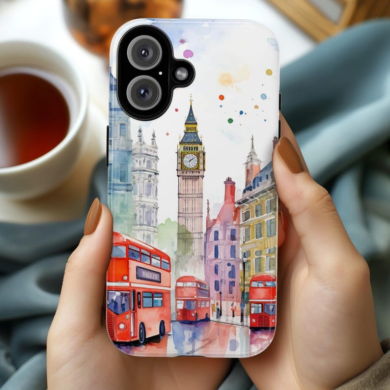 London Building Phone Case, Happy London Phone Case, English City Phone ...