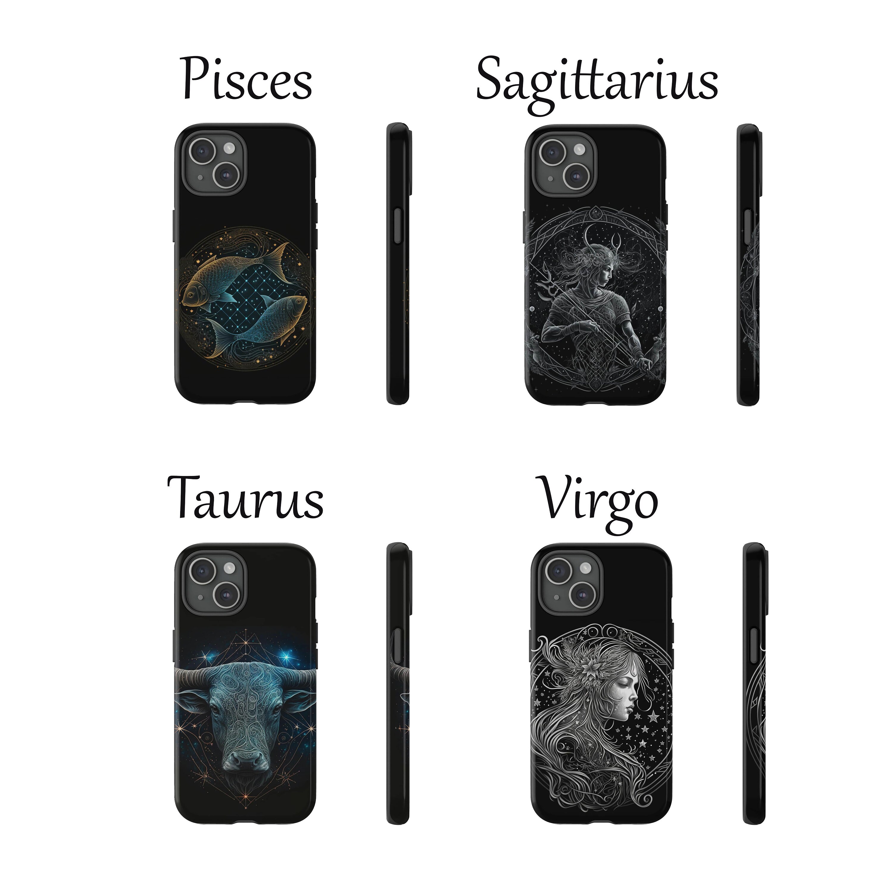 Horoscope Phone Case, Mystic Zodiac Cell Phone, Celestial Astrology ...