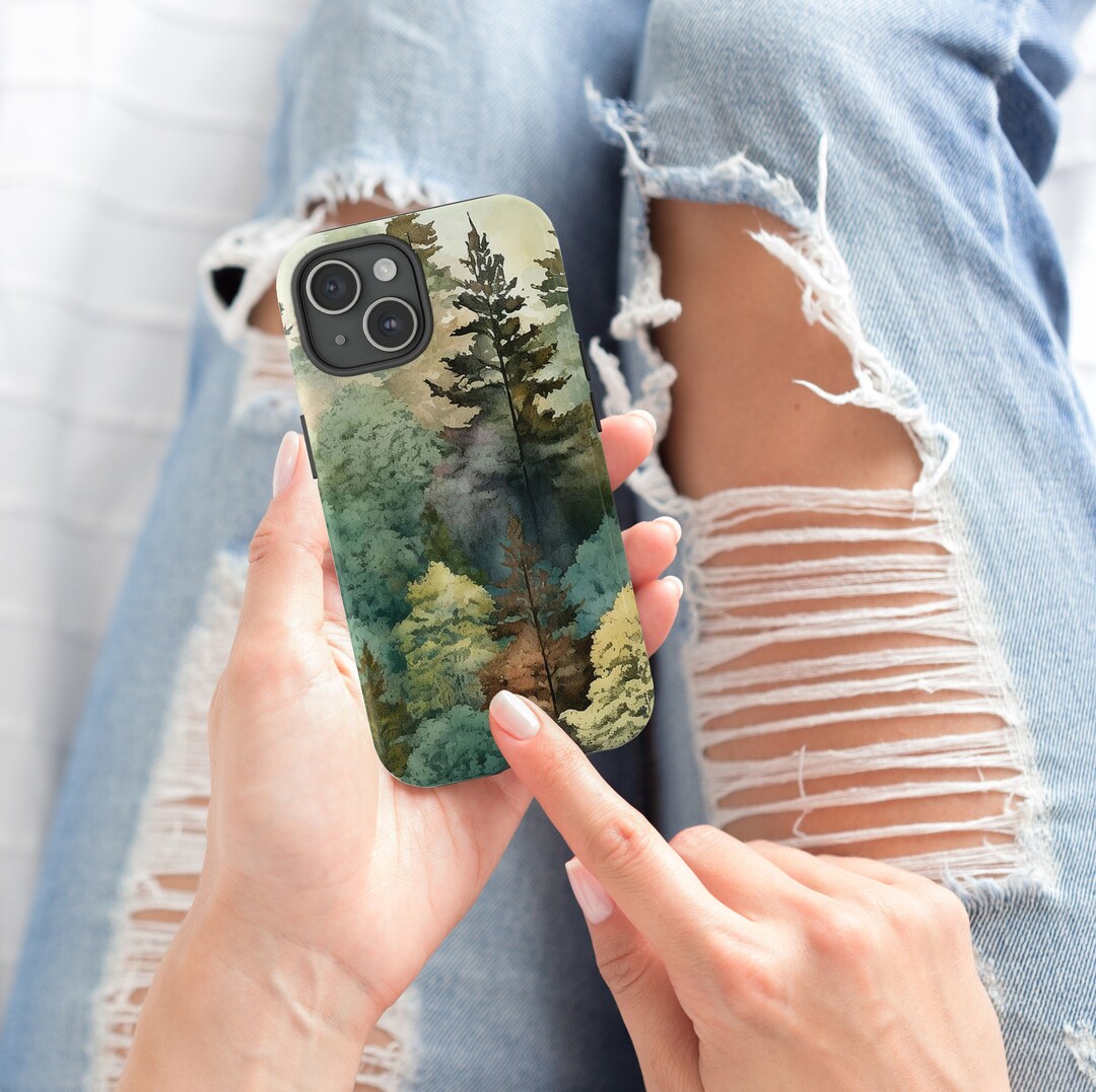 Victorian Forest Phone Case, Plant Lover Phone Case, Watercolor ...