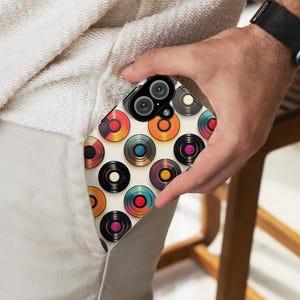 Retro Disco Vinyl Record Phone Case, Music Record Phone, Retro Party ...