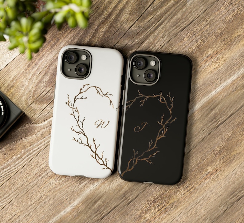 Personalized Matching Phone Case for Couples, Bride & Groom Cover ...