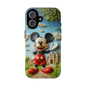 Mickey Mouse 3D Effect Phone Case, Cartoon Mickey 3D Design, Disneyland ...