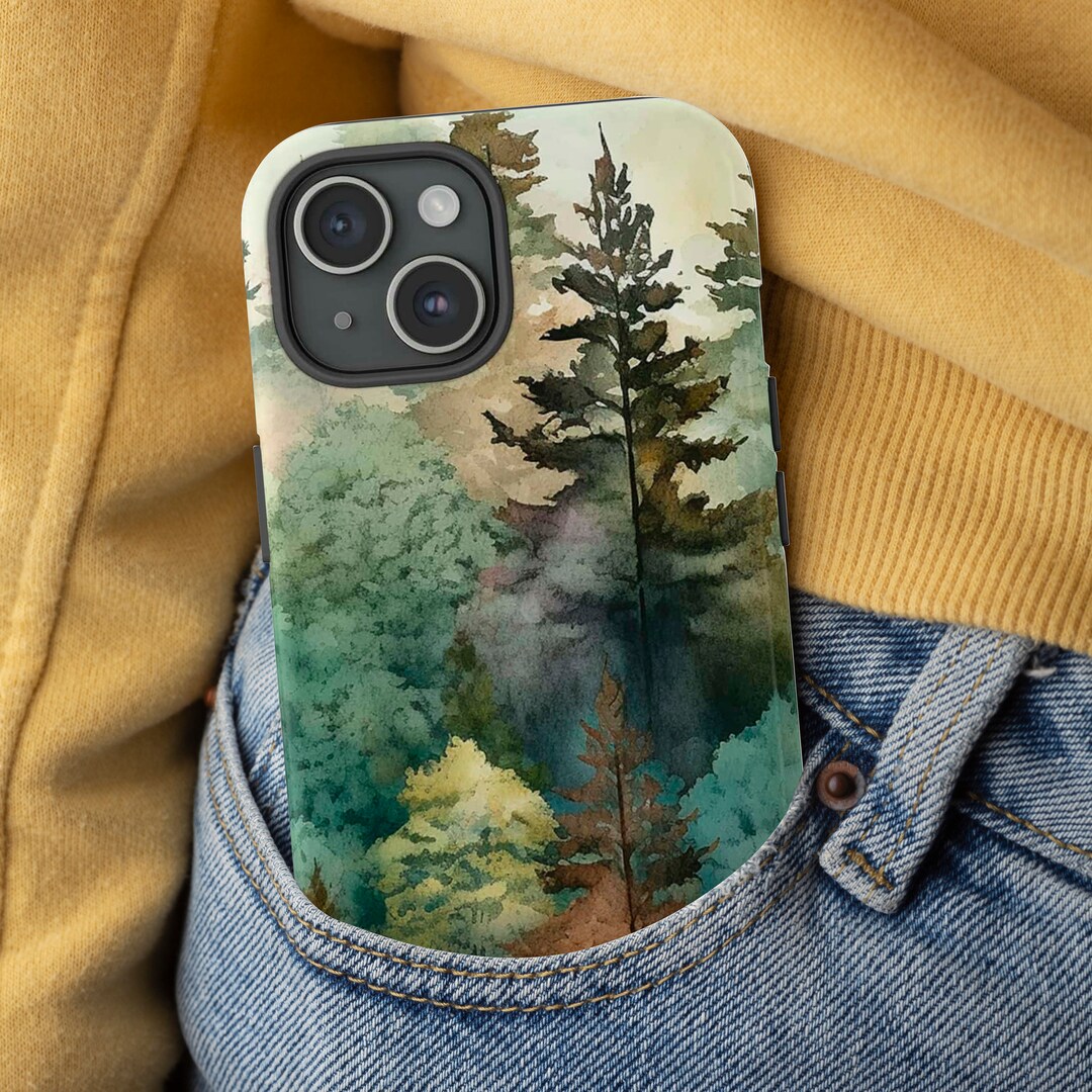 Victorian Forest Phone Case, Plant Lover Phone Case, Watercolor ...