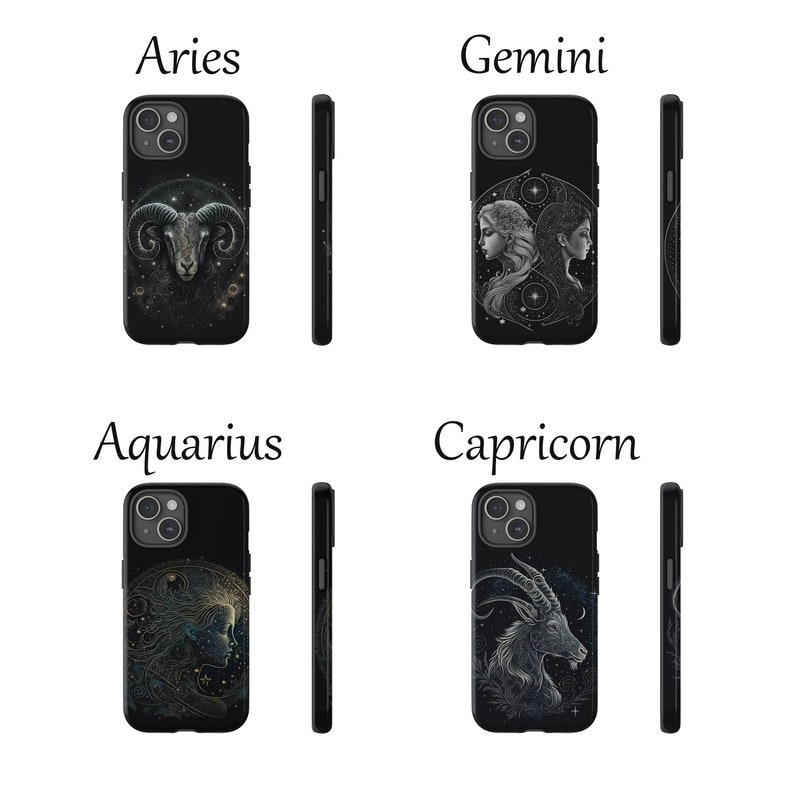 Horoscope Phone Case, Mystic Zodiac Cell Phone, Celestial Astrology ...