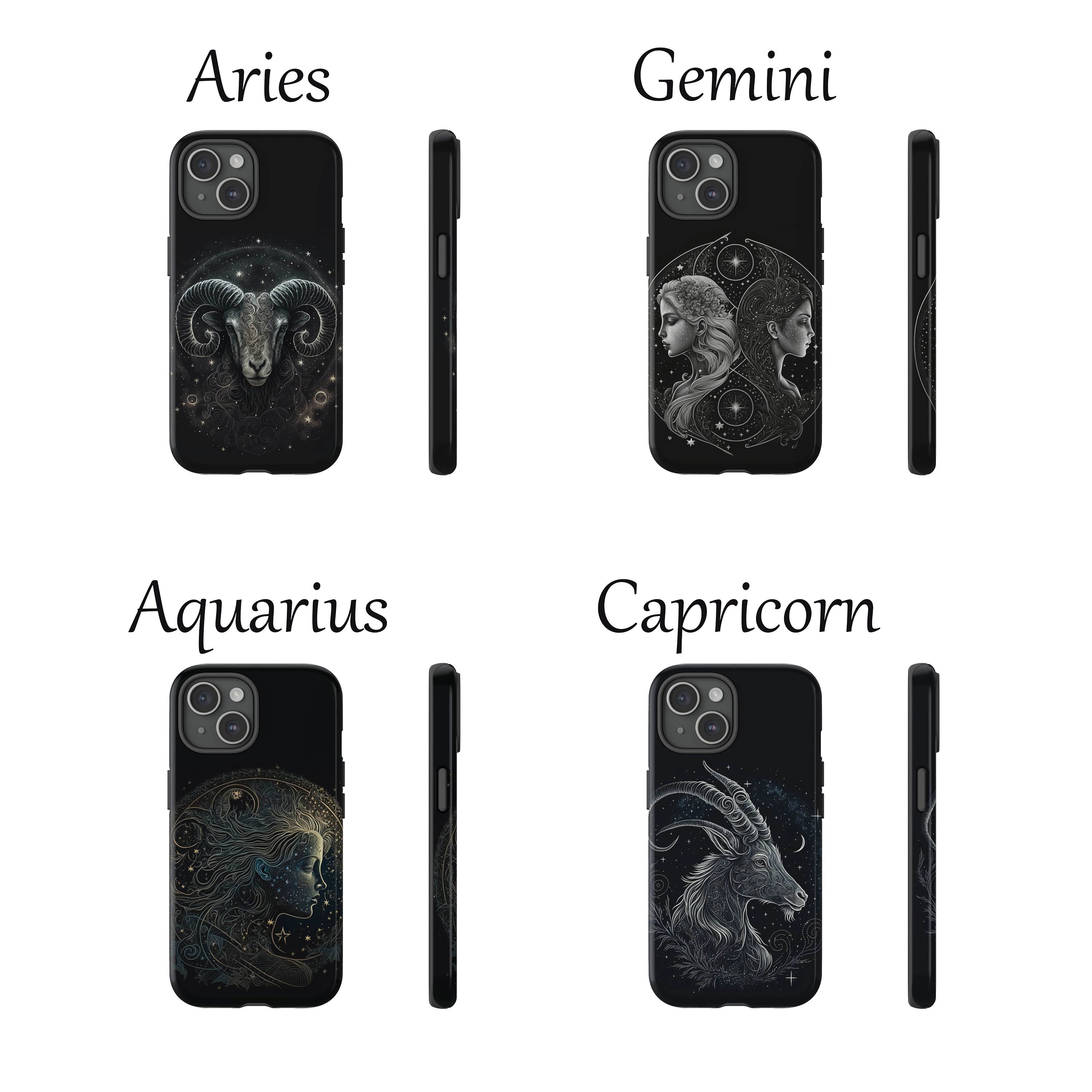 Horoscope Phone Case, Mystic Zodiac Cell Phone, Celestial Astrology ...