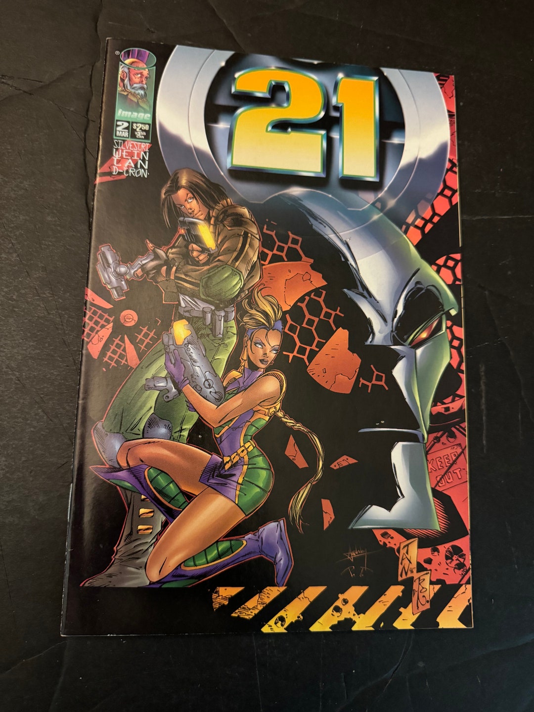 21, Issue 2, vol. 1, Image Comics, Mar. 1996 - Etsy