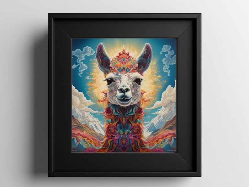 15 Rainbow Llama Dream Land Art Print Bundle | Digital Art | Printable ...