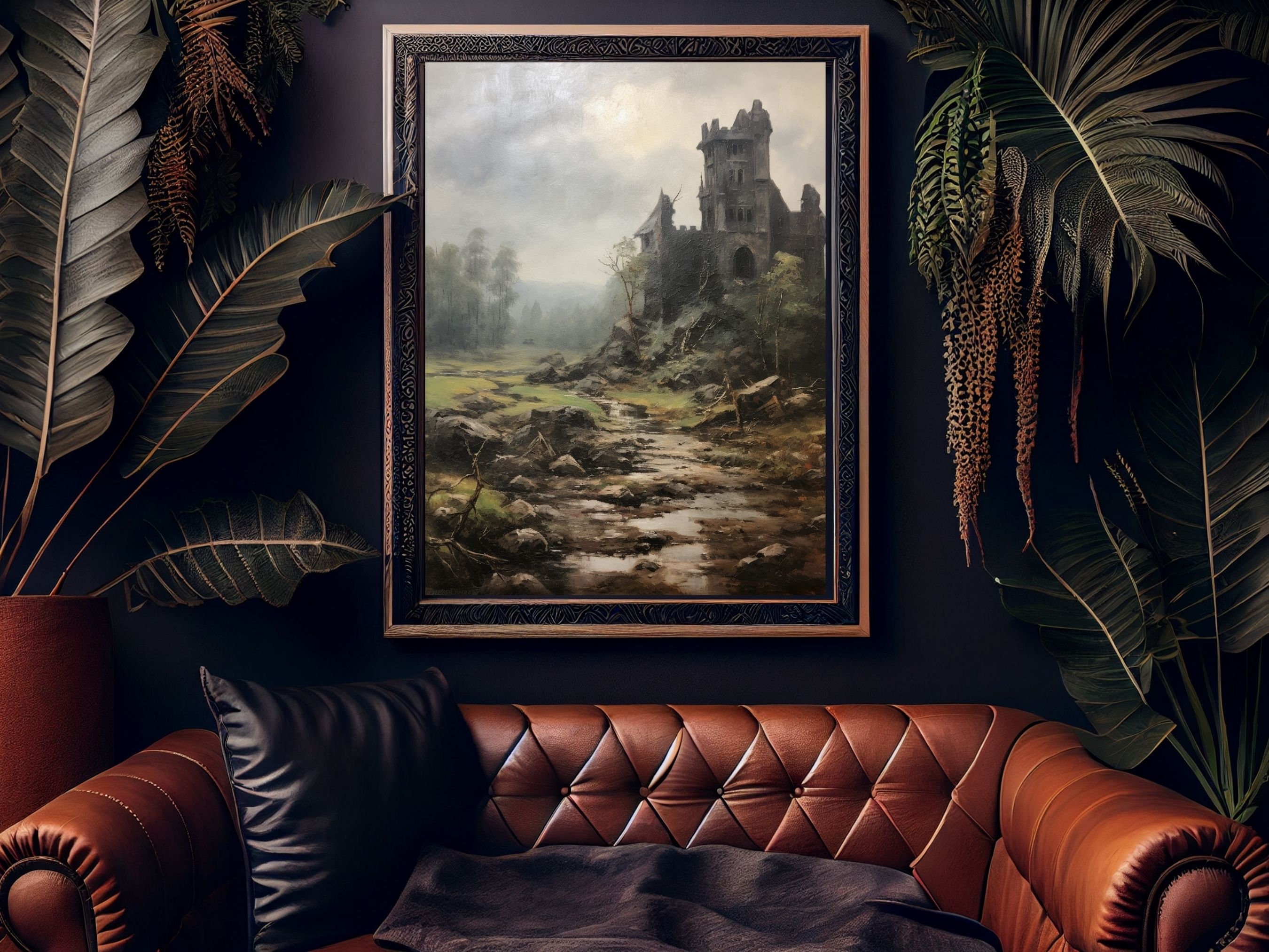 12 Vintage Dark Romanticism Oil Painting Wall Art Bundle, Gothic ...