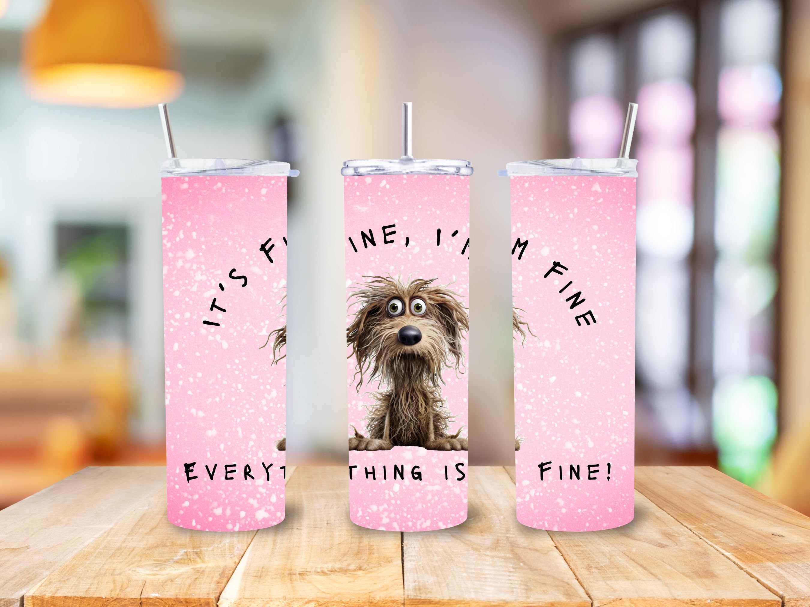 It's Fine I'm Fine Everything is Fine Dog SVG Cut File Fun Art Cricut ...