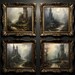 12 Vintage Dark Romanticism Oil Painting Wall Art Bundle, Gothic ...