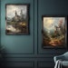 12 Vintage Dark Romanticism Oil Painting Wall Art Bundle, Gothic ...