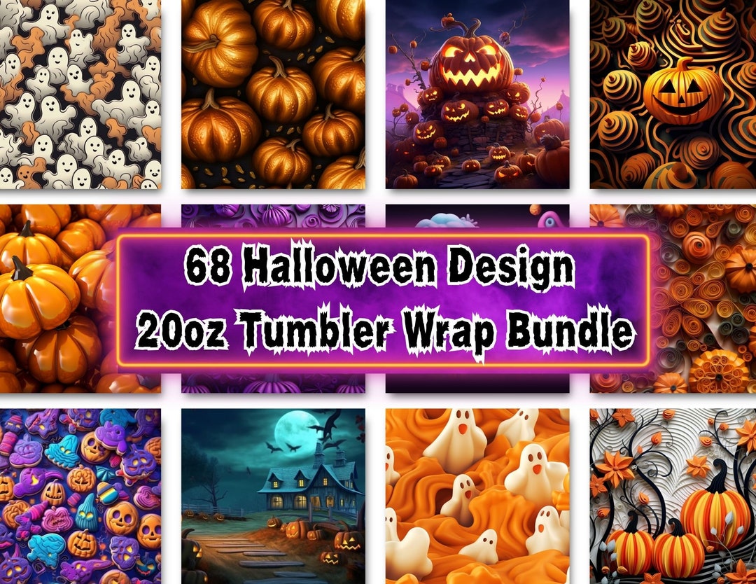 68 Designs | Horror Tumbler Design Bundle | 20oz Tumblers | Tumbler ...