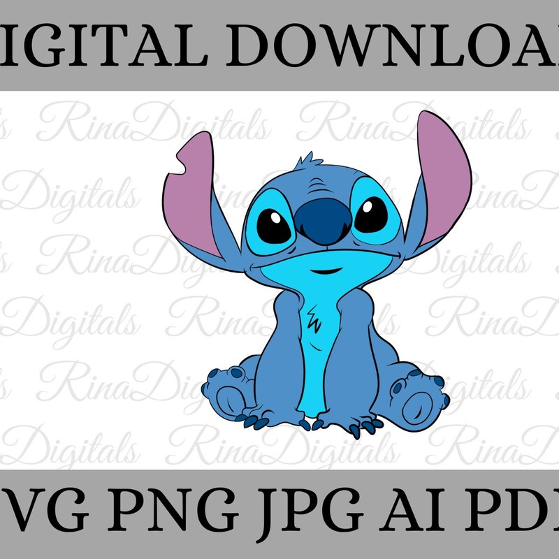 Stitch Silhouette Svg - Etsy