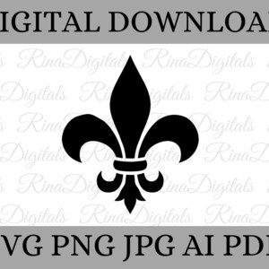 Saints Fleur Svg, Saints Fleur Png, Commercial Use, Vector Vinyl Decal ...