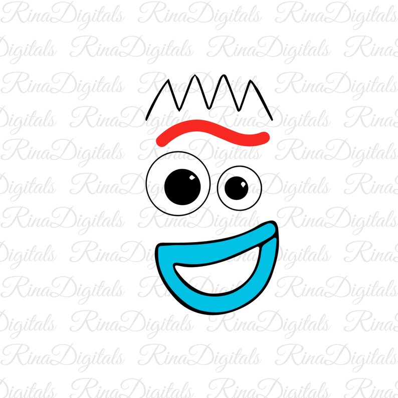 Forky_face_smiley_2_toy_story Svg Eps Pdf Png, Cricut, Cutting File ...