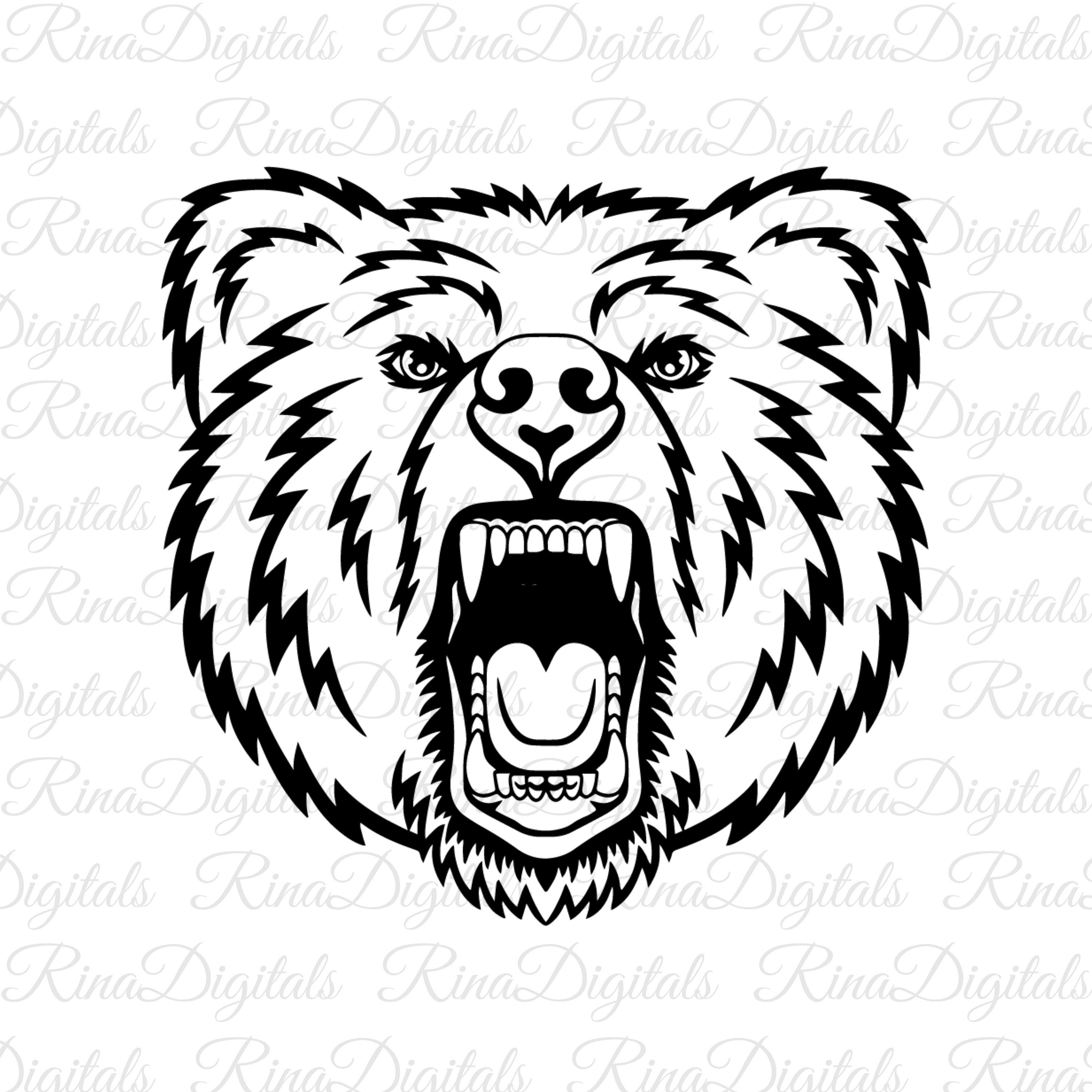 Bear Mascot SVG, Png, Svg Files for Cricut, Printable Svg, Digital ...