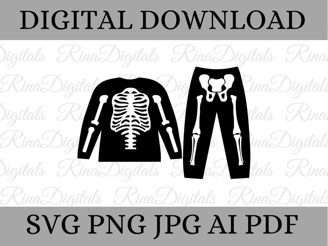 Skeleton SVG, Halloween Svg, Skeleton Bones, Skeleton Bundle, Rib Cage ...