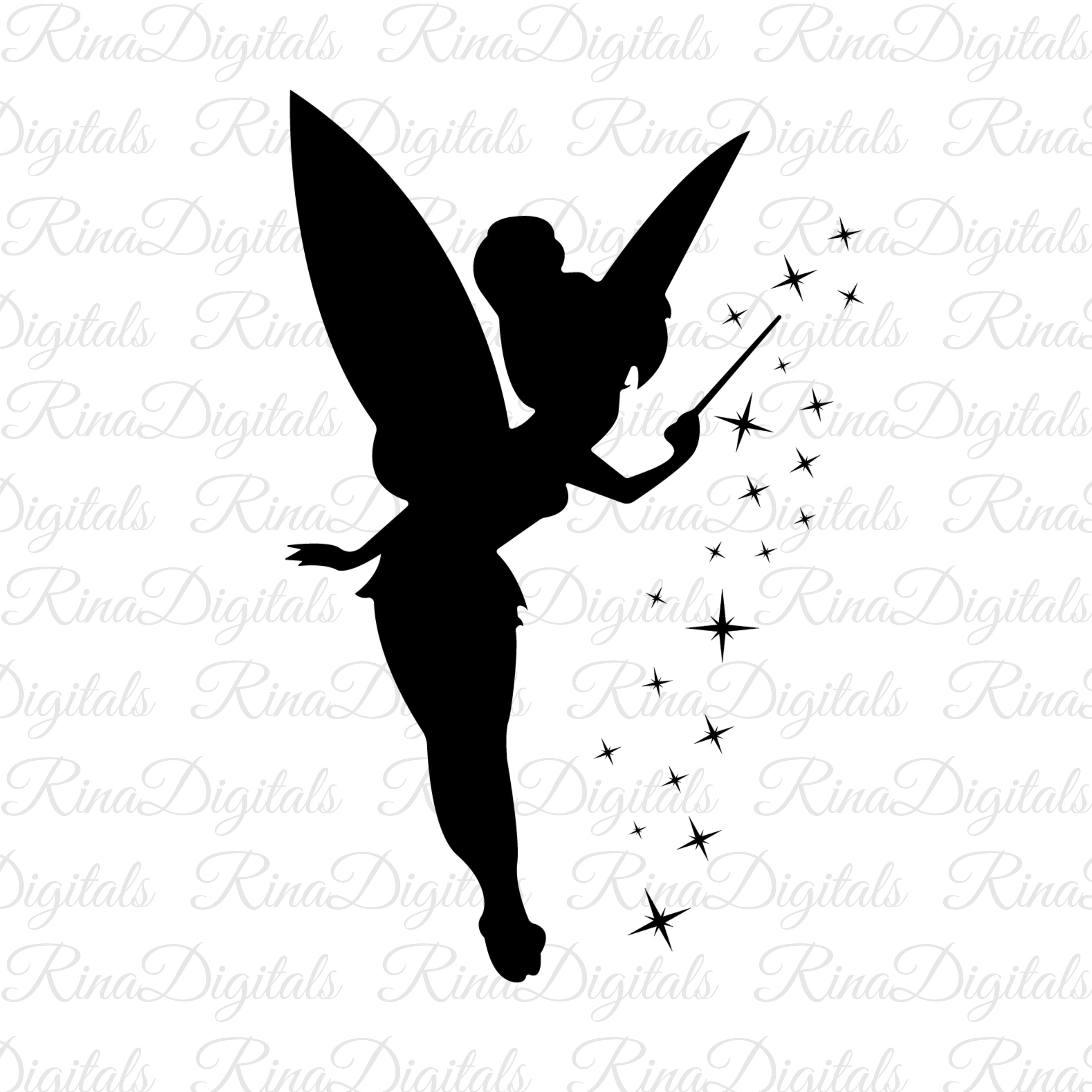Tinker Bell Svg, Tinker Bell Clipart, Fairy Silhouette, Svg,png ...