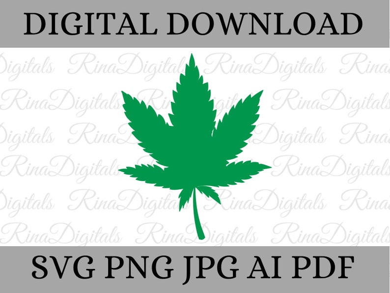 Pot Leaf SVG Download, SVG Files for Cricut, Cricut Files, Pot Leaf Svg ...