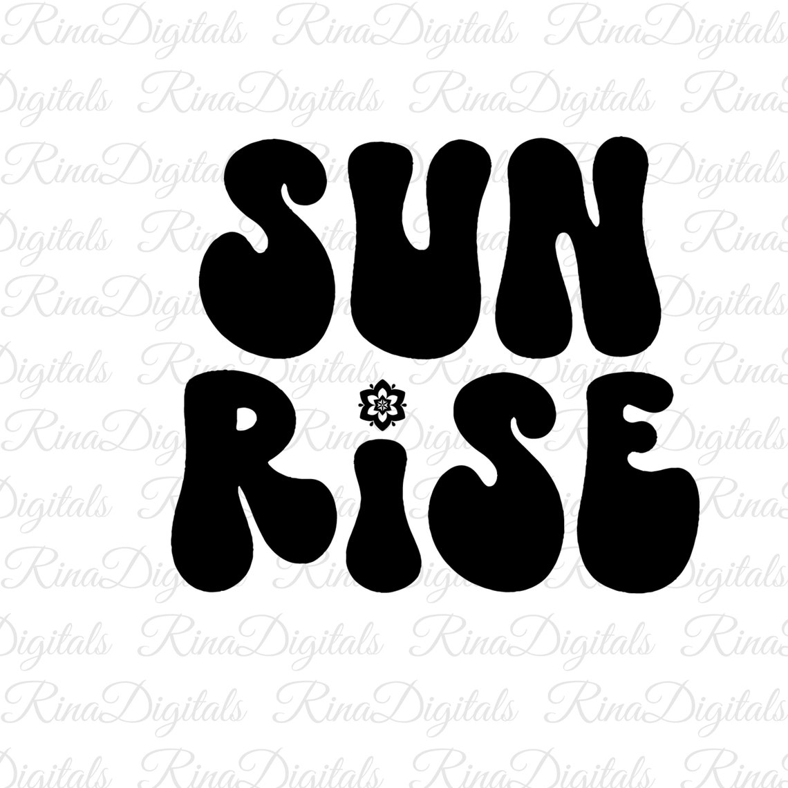 Sunrise Retro Font Svg, Groovy Font, Modern Font, Hippie Font, 70s Font ...