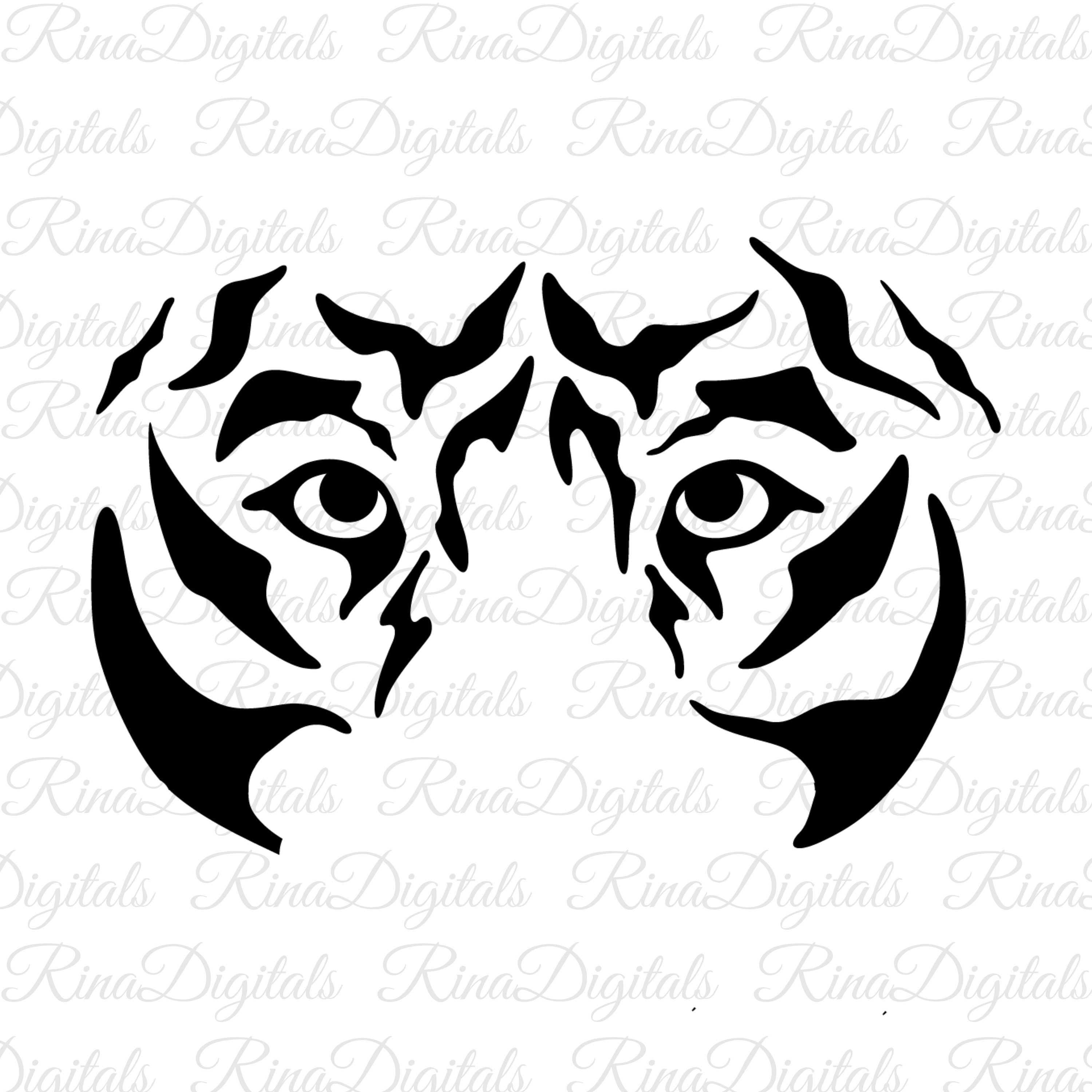 Tiger Face Svg, Tiger Eyes Svg, Tiger Head Png, Tiger Eyes Png, Tiger ...