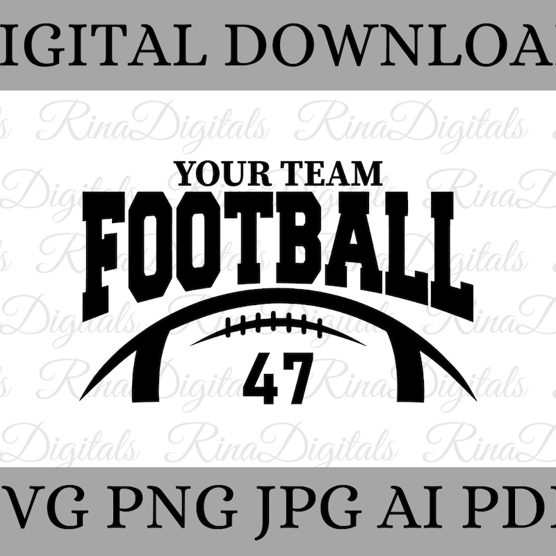 Football Svg - Etsy