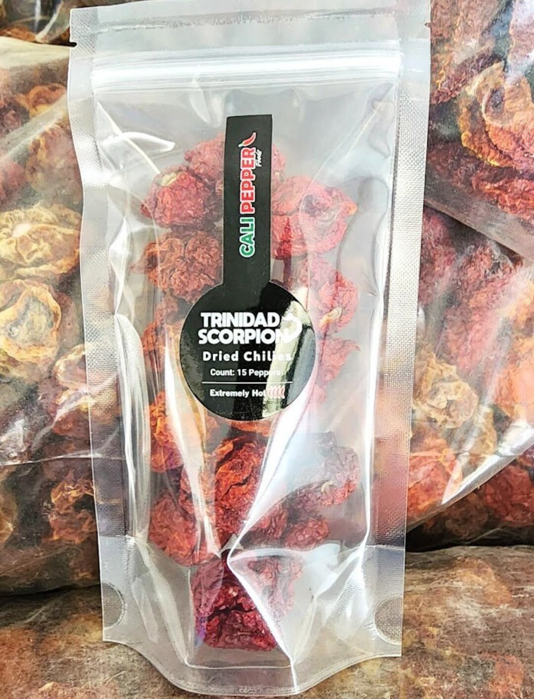 Trinidad Scorpion Dried Chilies - the Heat Level is Extremely Hot, All ...