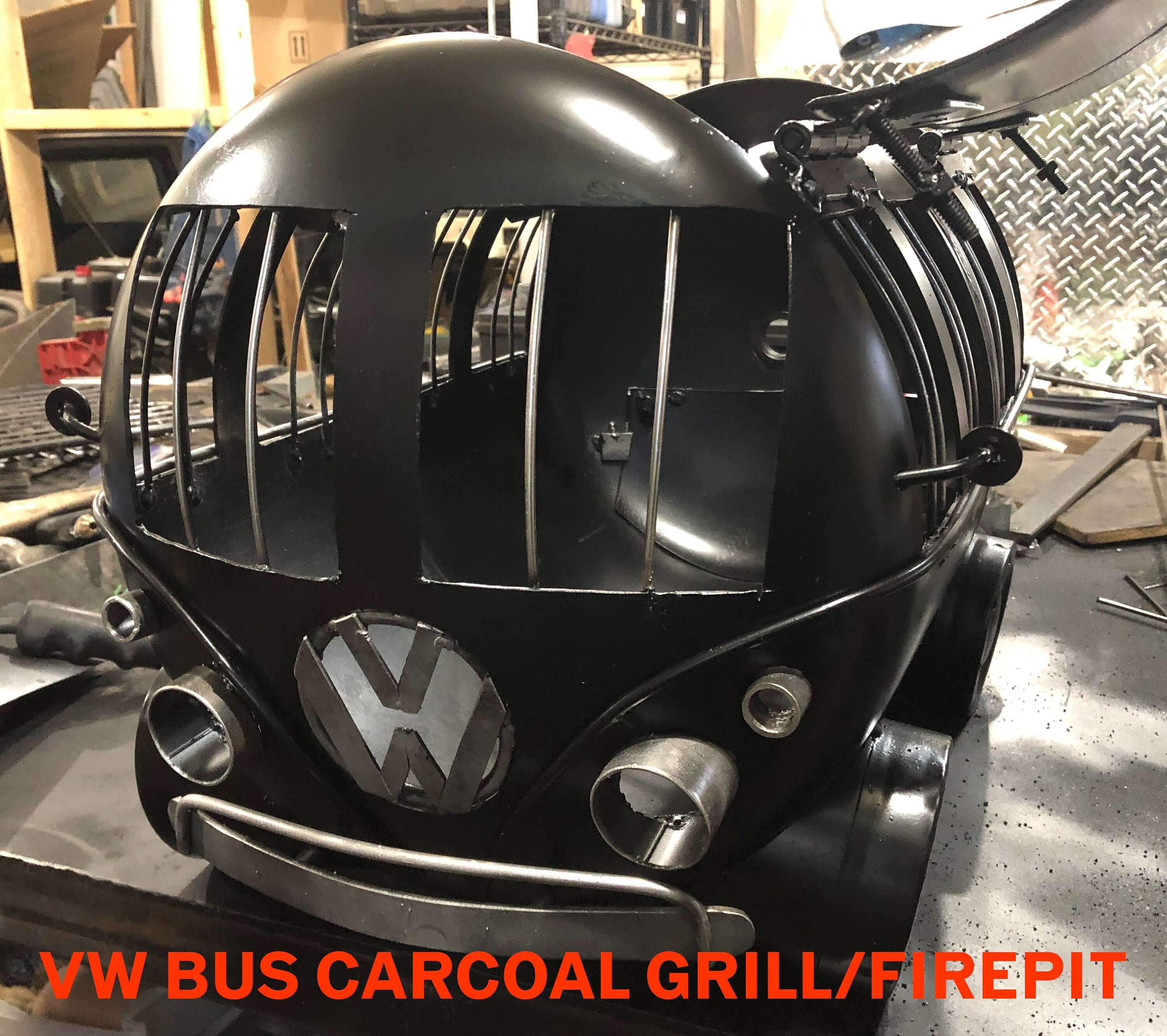 VW Bus Fire Pit/charcoal BBQ Combo. - Etsy