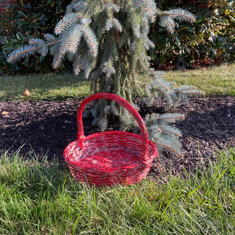 Red Basket - Etsy