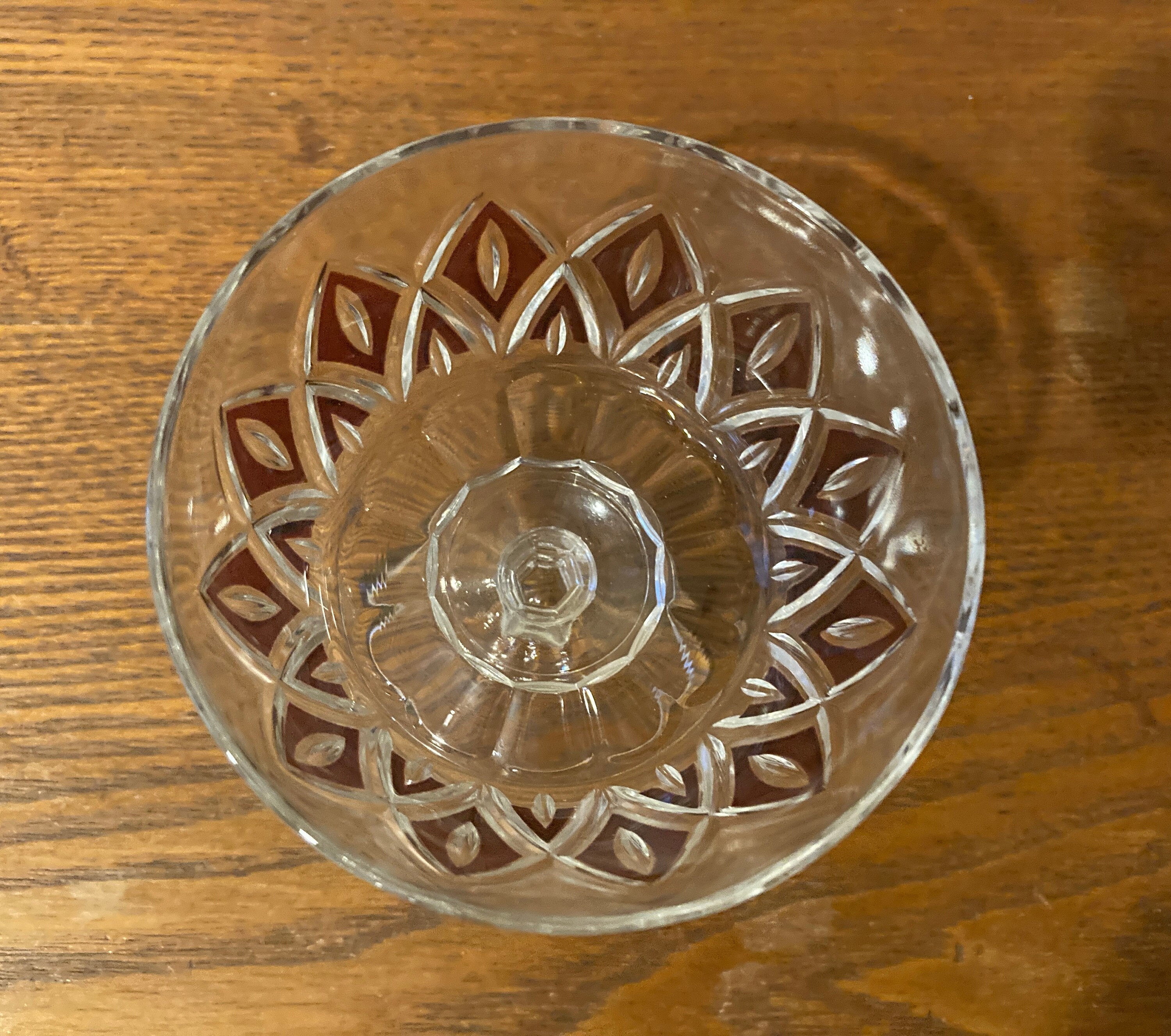 Set of Four Vintage Art Deco Style Glassware REIMS Two Shot Glasses and ...