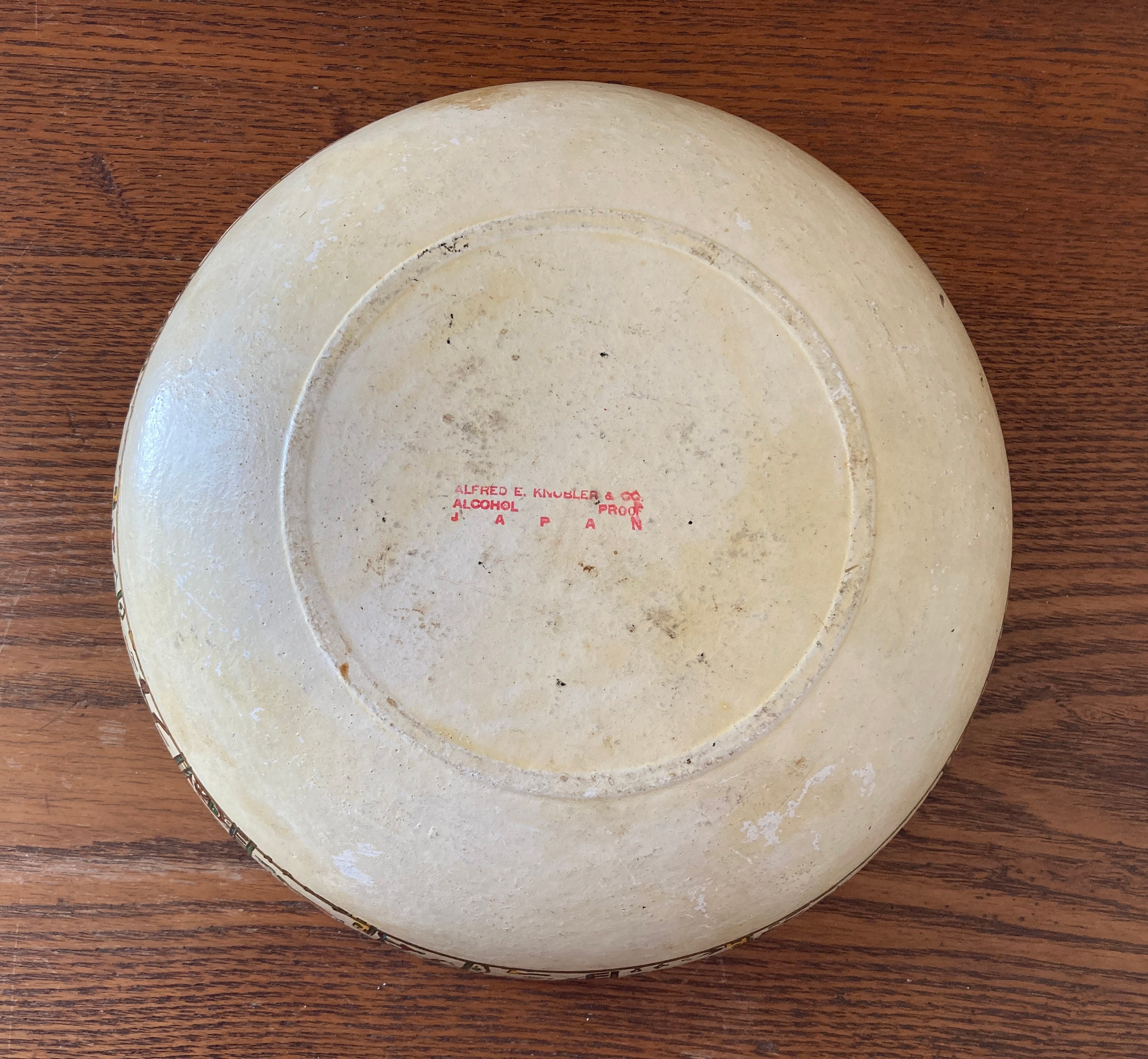 Vintage Alfred Knobler Alcohol Proof Paper Mache Platter and Bowl ...