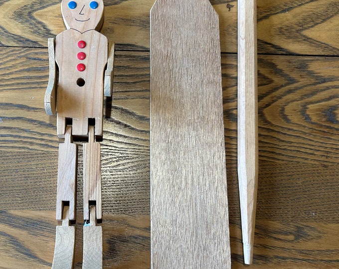 Limberjack Man With Dancing Board and Stick - Etsy Canada