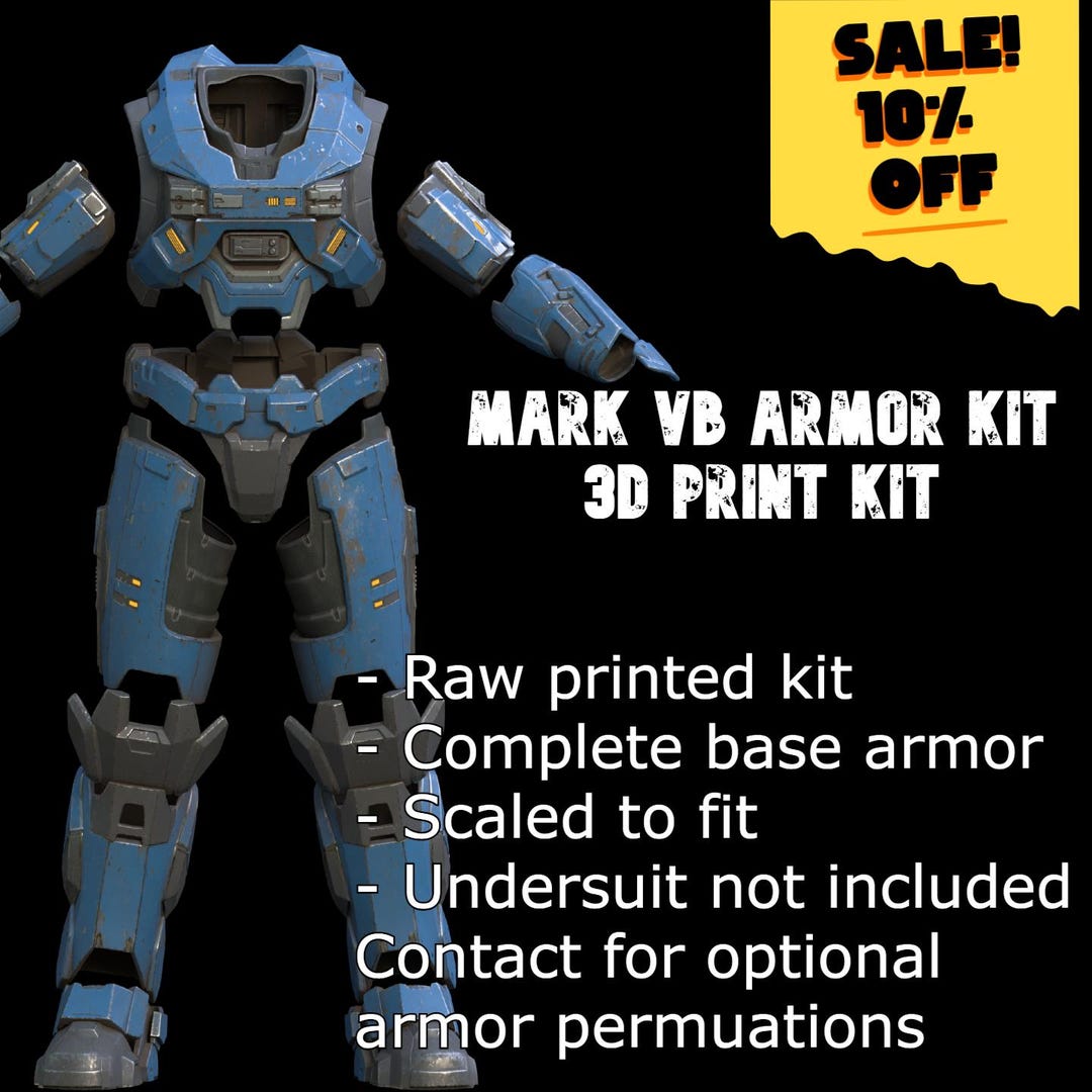 Mark Vb Armor 3D Print Kit - Etsy