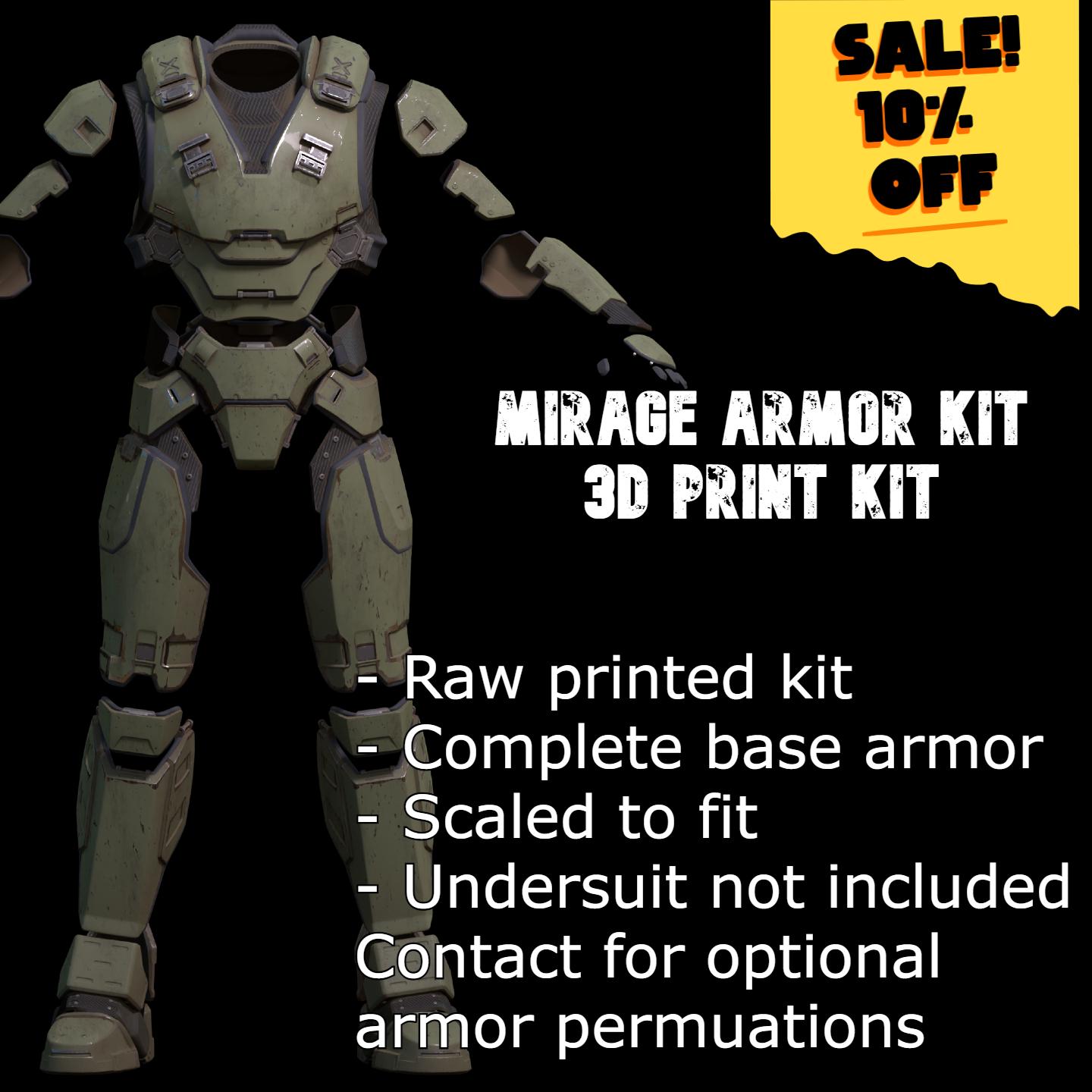 Mirage Armor 3D Print Kit - Etsy