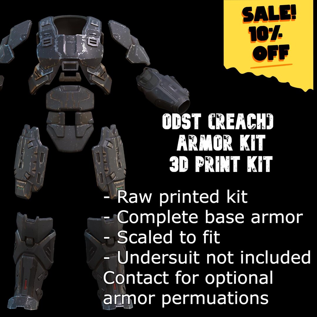 ODST (reach) Armor 3D Print Kit - Etsy