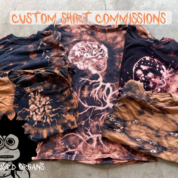 Bleached Shirt - Etsy