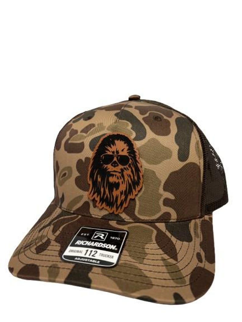 Star Wars Chewie Hat: Leather Patch Richardson 112 Snapback - Etsy
