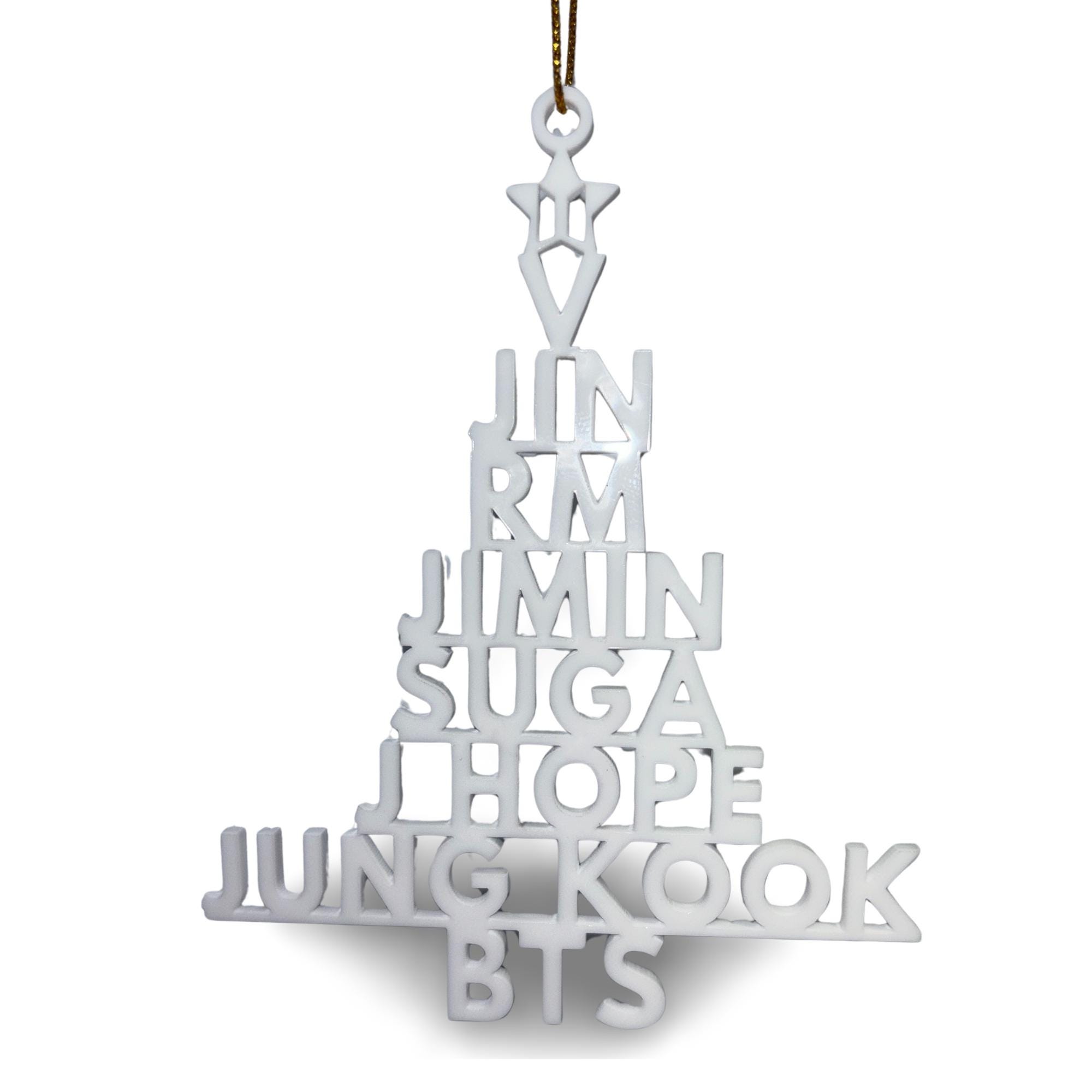 BTS Christmas Tree Ornament | K-pop Holiday Decor | ARMY Gift ...