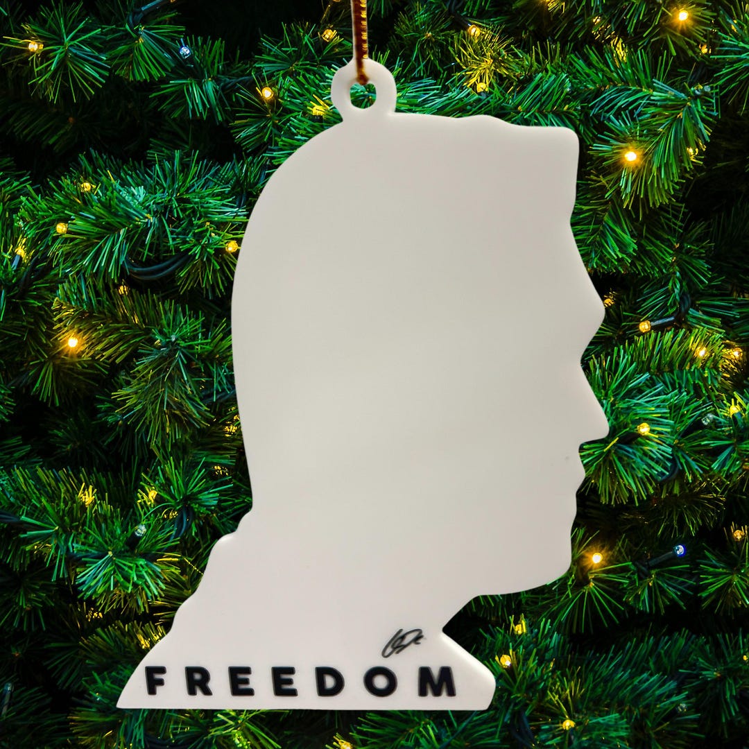 Charlie Kirk Commemorative Ornament / Acrylic Holiday / Christmas Tree ...