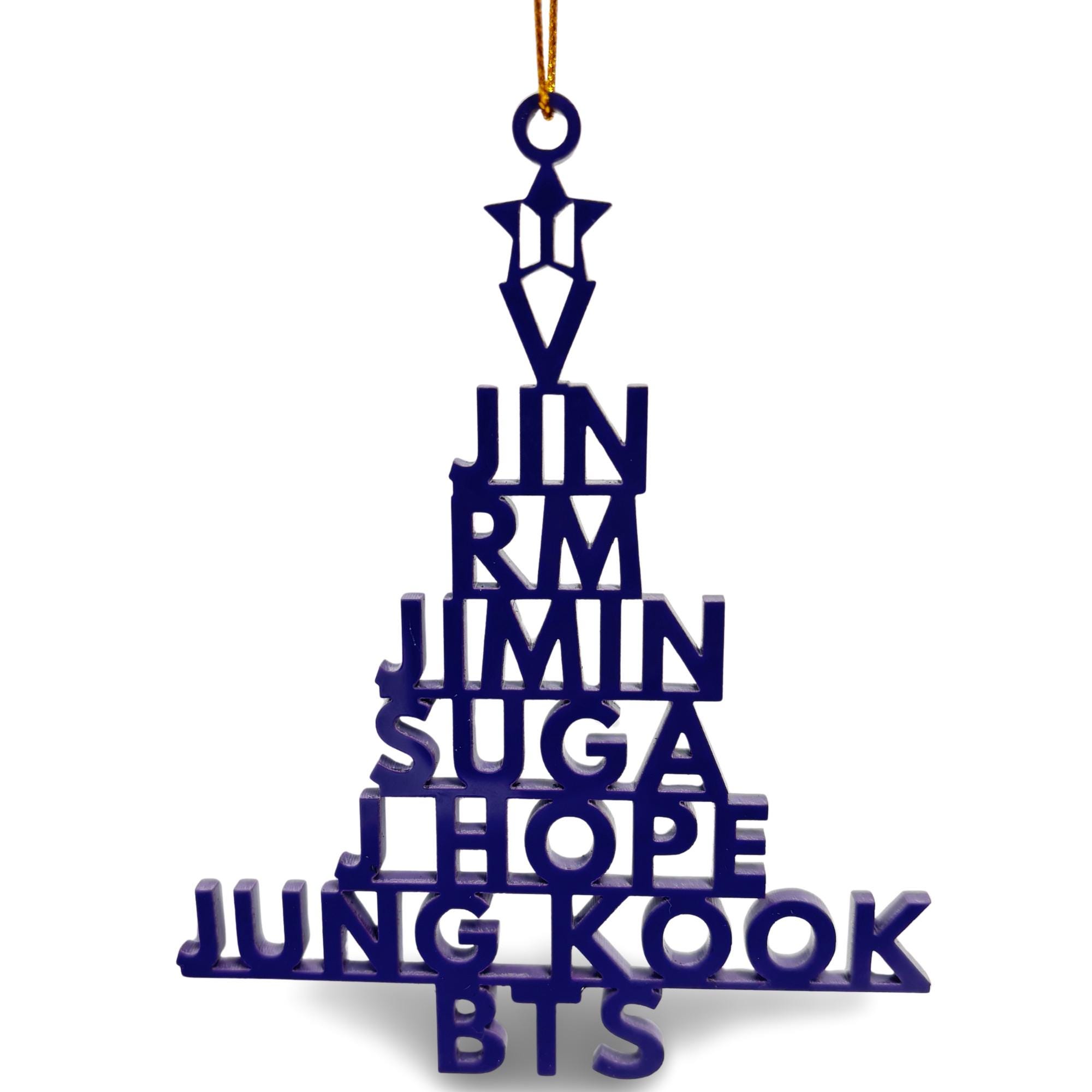 BTS Christmas Tree Ornament | K-pop Holiday Decor | ARMY Gift ...