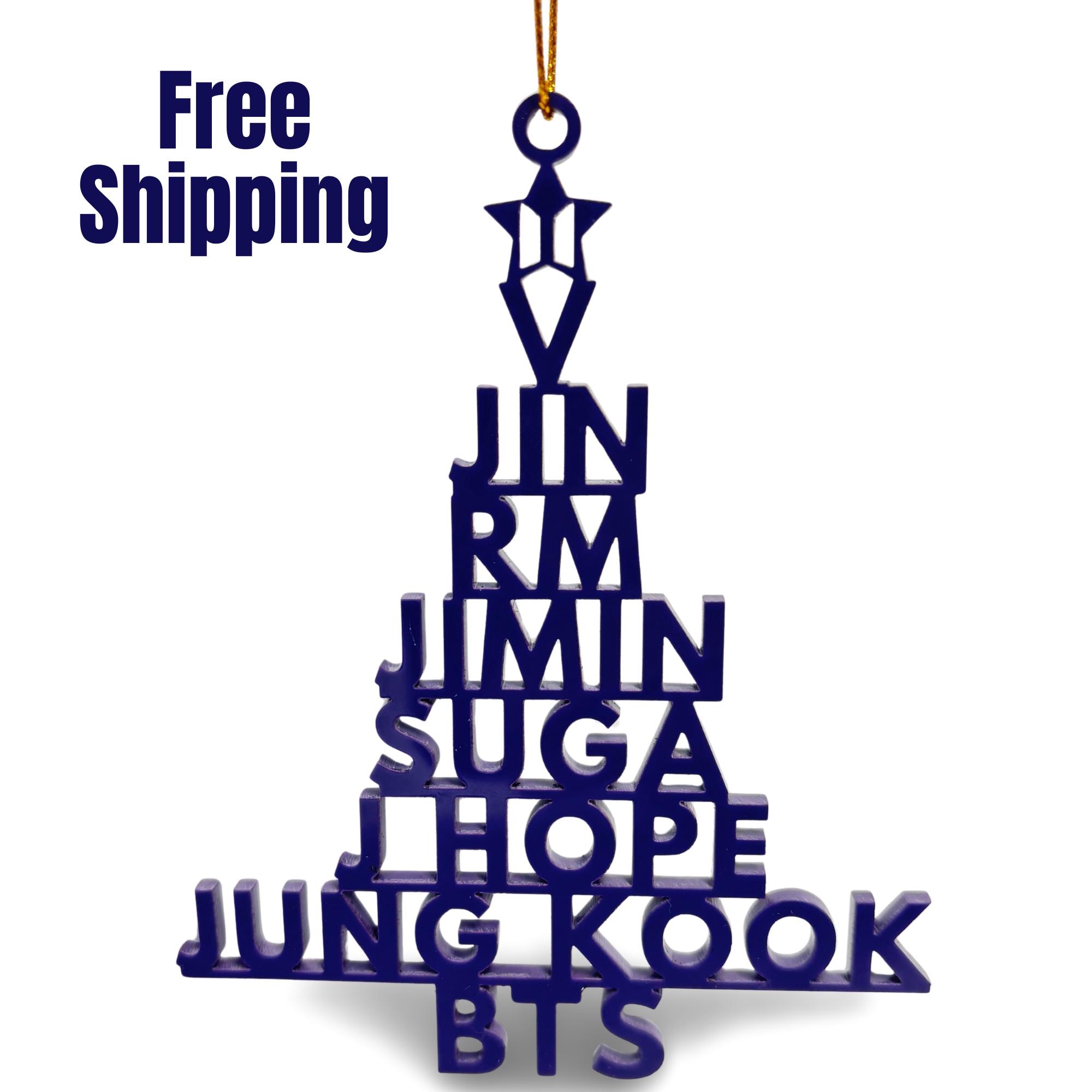 BTS Christmas Tree Ornament | K-pop Holiday Decor | ARMY Gift ...